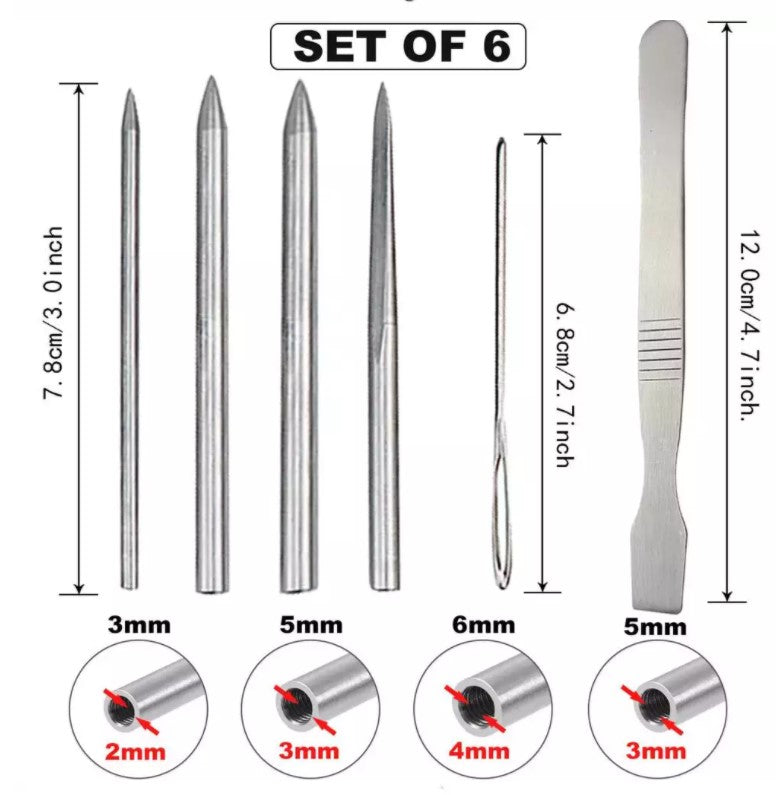 6pcs Lacing Fids Set – ParacordPH